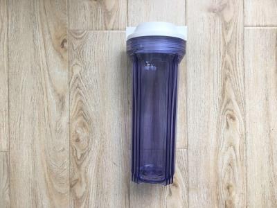 China 10 Inch Transparent Clear Single O Ring Water Filter Housing for RO System 1 Inch for sale