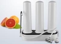 China Portable Counter Top 10 Inch Three Stage PP Activated Carbon Ceramic Water Filter for Household Pre-Filtration for sale