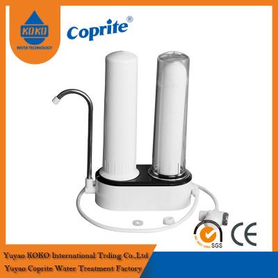 China Two Stage Countertop Water Filter 5 Micron PP Sediment Carbon for Home for sale
