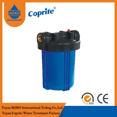 China 10 Inch Big Blue PP Filter Housing 1 Inch Port RO Water Filter Removes Dirt Sand Silt for sale