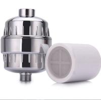 China 15-Stage Bathroom Water Tap Filter with KDF 55 Media - Plastic Chromed Shower Filter KK-TP-11B for Chlorine Reduction for sale