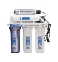 China White 6-Stage Reverse Osmosis Water Filtration System with UV Filter - 50/75/100 GPD Capacity, 3.2 Gallon Tank for sale