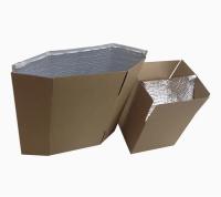 China Aluminum Foil Bubble Insulated Food Bag Thermal Insulating 3D / 2D Box for sale