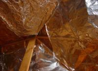 China Double Sides Metalized Pet Foil Laminate With PE Woven Cloth Fabric for sale