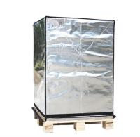 China Cold Chain Insulated Pallet Cover EPE Bubble Woven Fabric Foil Pallet Cover for sale