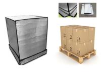 China Heavy Duty Black PE Pallet Cover Waterproof Perforated Roll Outdoor Storage Protects Pallets for sale