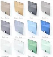 China Solid Clear Reflective Glass Sheet 4mm-12mm Flat Pattern For Staircase Curtain Wall Use Bathroom Exterior Decoration for sale