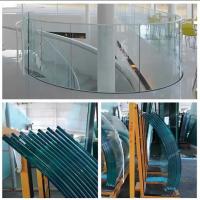 China Shopping Mall Guardrail Curved Tempered Glass With PVB / EVA / Sentry Glas Plus for sale