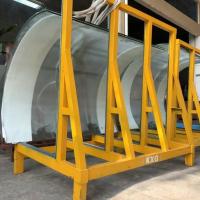 China Customizable Curved Tempered Glass For Partition Bathroom Balustrade Building Construction Essential for sale