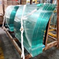 China Clear Low Iron Curved Tempering Guardrails Glass Interlayer Thickness 0.38-3.04mm Glass for sale