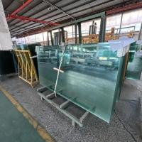 China Balcony Guardrails And Modern Bathroom Shower Rooms With Strong Impact Resistance Flat Clear Glass for sale