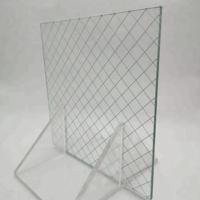 China Clear Chicken Fire Proof Wire Mesh Glass With Customized Size From Building Glass for sale