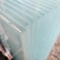 China 6mm 8mm 10mm 12mm Clear Full Acid Ethic Glass Part Frosted Glass Goods High Transparency And 4-5 Times Stronger Strength for sale