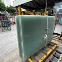 China Glass Partition Decoration Flat/Curved High Transparency Tempered Frosted Glass Panel For Building for sale