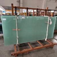 China Custom Cut 8mm 10mm Frosted Opaque Translucent Tempered Glass for sale