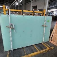 China 12mm Toughened Tempered Frosted Acid Etched Glass For Shower Door for sale