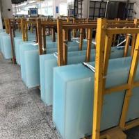 China 12mm Toughened Tempered Frosted Acid Etched Glass For Shower Door for sale