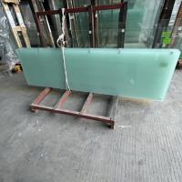 China Processed Glass Offers U Notch Frosted Glass For Balcony Balustrade for sale
