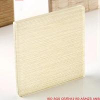 China 8mm Tempered Decorative Fabric Laminated Glass Min Size 300*300mm Thickness 3mm-25mm for sale