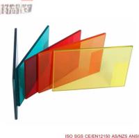China Color PVB Tempered Laminated Glass Multi Color Laminated Glass for sale