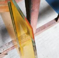 China 22mm 25mm PVB Laminated Tempered Glass Custom Stained Glass Window Hanging for sale