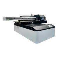 China 3ALPS 6090 UV Flatbed Printer A1 Size CMYK+W+V for Sign PVC Card Printing 6m2h for sale