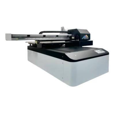 China 3ALPS 6090 UV Flatbed Printer A1 Size CMYK+W+V for Sign PVC Card Printing 6m2h for sale