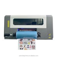 China UV DTF Printer A3 CMYKVW AB Film Sticker Printer XP600 Printhead 500ml Ink Supply for sale