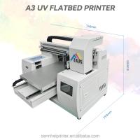 China 3ALPS 3045 UV Flatbed Printer 300x450mm DX7 I3200U1HD CMYK+W+V Small Business Inkjet Printer for sale