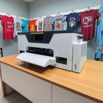 China A3 30cm Single XP600 DTF Printer PET Film Digital Heat Transfer Roll to Roll Machine with Powder Shaker for sale