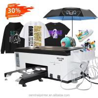 China 3ALPS 30cm DTF Printer with XP600 Printheads Roll to Roll A3+ for All Fabric T Shirt Bags Hats Shoes for sale