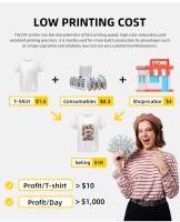 China 60cm A1 DTF Printer Set with Powder Shaker for T-Shirt CMYKW Printing Automatic Workflow for sale