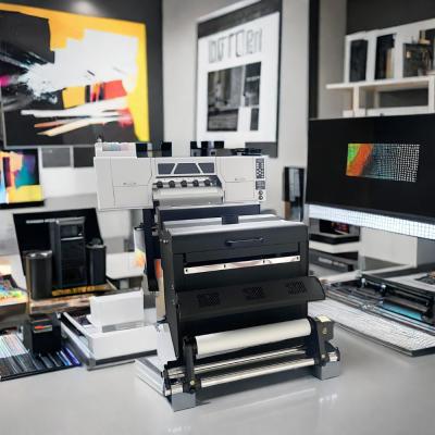 China XP600 Dual DTF Printer 60 cm Roll-to-Roll T-Shirt Printing Machine with Optical Cutting Plotter for sale