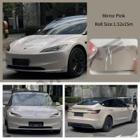 China Mirror Pink TPU Car Wrap Sand Proof Color Change PPF Paint Protection Film for sale
