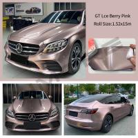 China GT Ice Berry Pink Color PPF 1.52x15m TPU PPF High Glossy Auto Repaired for sale