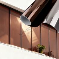 China PET Opaque Self-Adhesive Architectural Glass Film Window Sticker One-way Reflective Decorative Solar Heat for sale