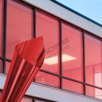China PET Material Building Decorative Film Red Color Middle Heat Insulation Anti-explosion Window Film for sale