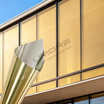 China Pet Color One-way Vision Architecture Building Window Film With Self Adhesive Glass Protection Uvioresistant Privacy for sale