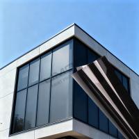 China Self-adhesive Colorful Building Glass Film Tinting Black-silver 4% Vlt Construction Window Tint for sale