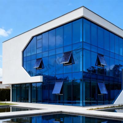 China 2mil Thickness Blue Silver Architectural Window Film with Heat Insulation and Shatter Resistance for Building Protection for sale
