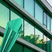 China One Way Mirror Window Tint Heat Insulation Building Window Film Green Silver Sun/Solar Control Building Glass Film for sale