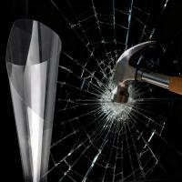 China 2/4/8/12/16 Mil Security Transparent Tint Film Explosion Proof Safety Glass Protective Film for sale