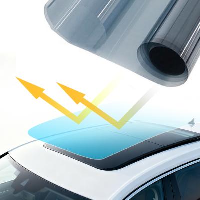 China Heat Rejection UV Blocking Light Blue/Blcak Car Sunroof Window Film TPU Panoramic Skylight Protection Film for sale