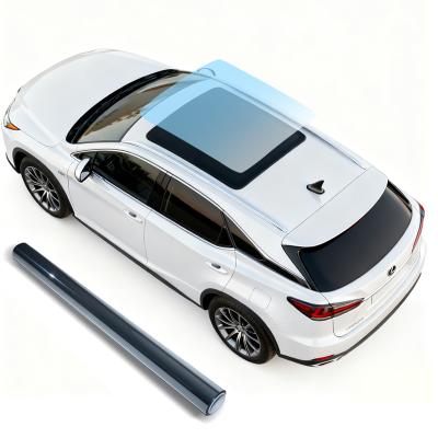 China 7.5Mil 99% Heat Rejection UV Blocking Car Sunroof Film Light Blue/Black Color TPU Panoramic Skylight Protection for sale