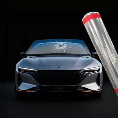 China VLT 94% TPU Windshield Protection Film Anti Scratch Self-adhesive Transparent Car Paint Protection for sale
