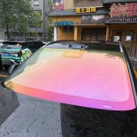 China 100% No Visual Distortion Ultra HD 1.22*15M High Hydrophobic Red EPU Windshield Protection Film WPF TPU Car Windshield PPF for sale