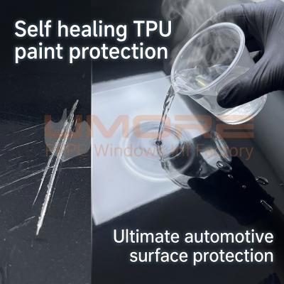 China 1.52*15m Polyurethane TPU PPF Roll Self Healing Vehicle Wrap Transparent for sale