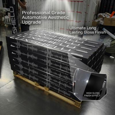 China Glossy Black PET Self Healing Car Wrap Film 6.5mil PPF Body Wrap for sale