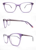 China Elegant Translucent Purple Glasses Modern Stylish Ergonomic Fit FPDB20791 C5 52-16-140 for sale