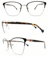 China FFCA4169 C1 54-17-140 Classic Black Gold Metal Glasses Lightweight Comfortable for sale